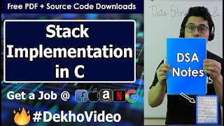 Implementing Stack Using Array In Data Structures Codewithharry Mp3