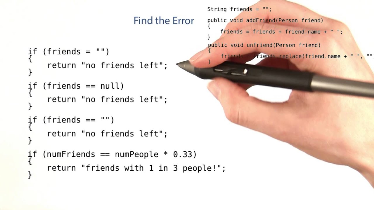 Find The Error Intro To Java Programming Youtube