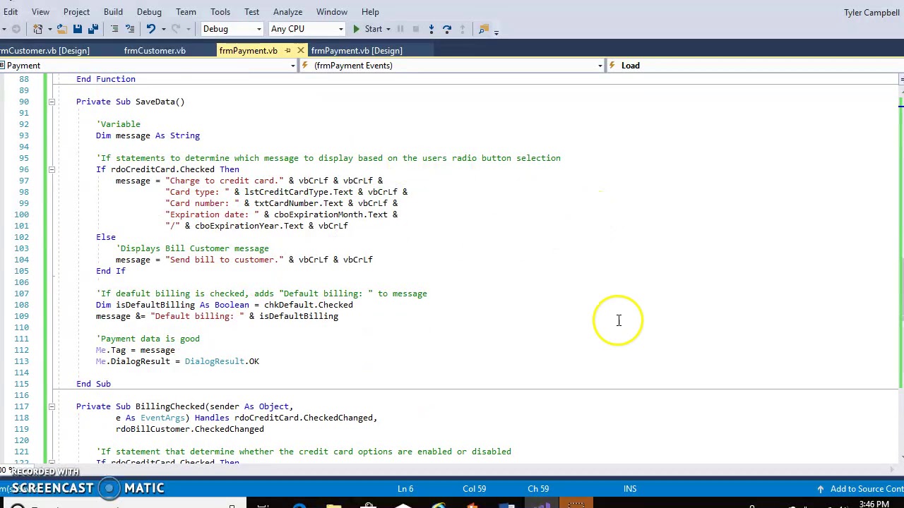 Visual Basic 1 Unit 5 Exercise 10 1 Part 2 Youtube