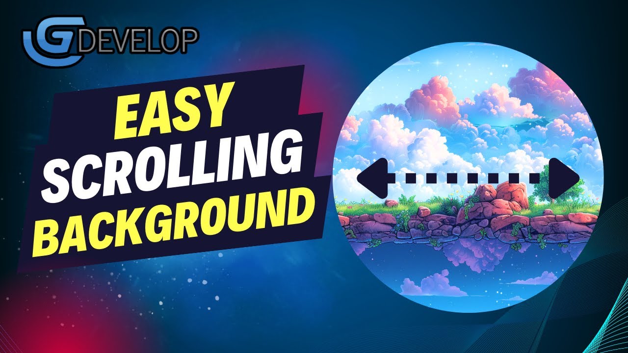 Gdevelop Tutorial Easy Scrolling Background Youtube
