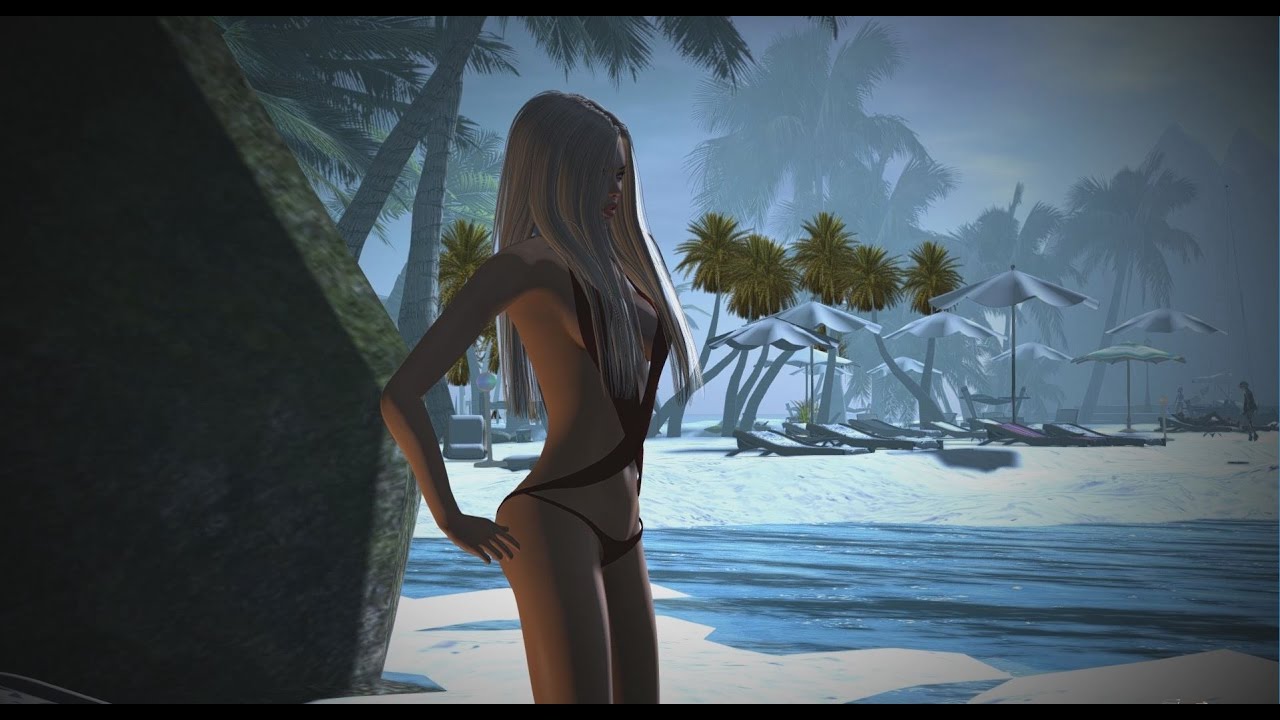 A Day At The Naturist Beach In Second Life Youtube