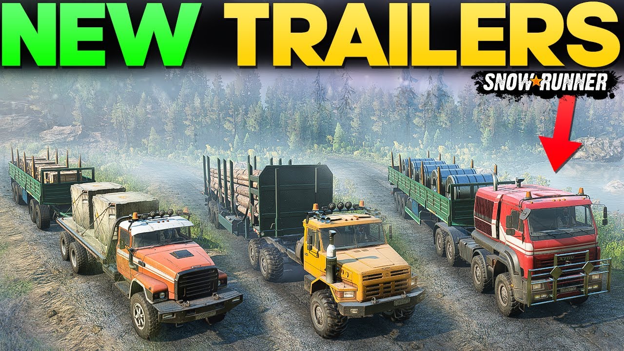 New Amazing Semi Trailers In Snowrunner For Logging And Other Cargo You