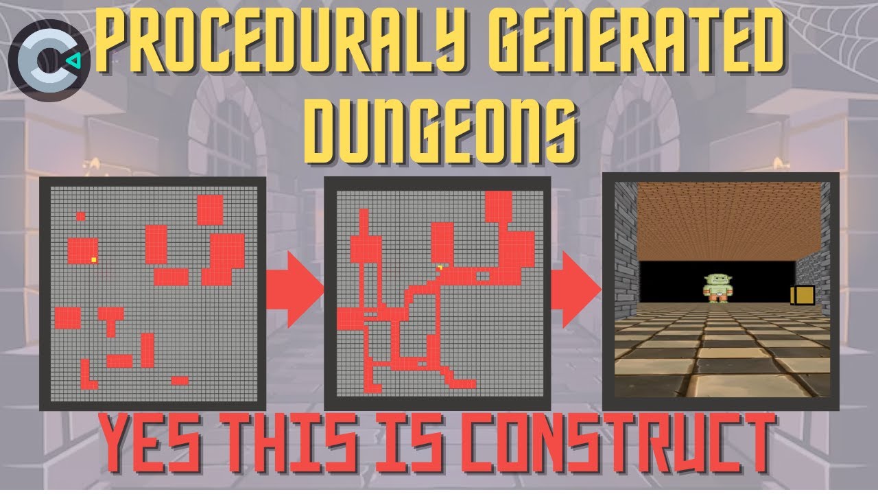 Procedurally Generated Dungeons In Construct 3d Code Provided Youtube