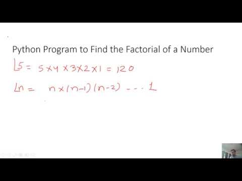 Factorial Program Using Python Youtube