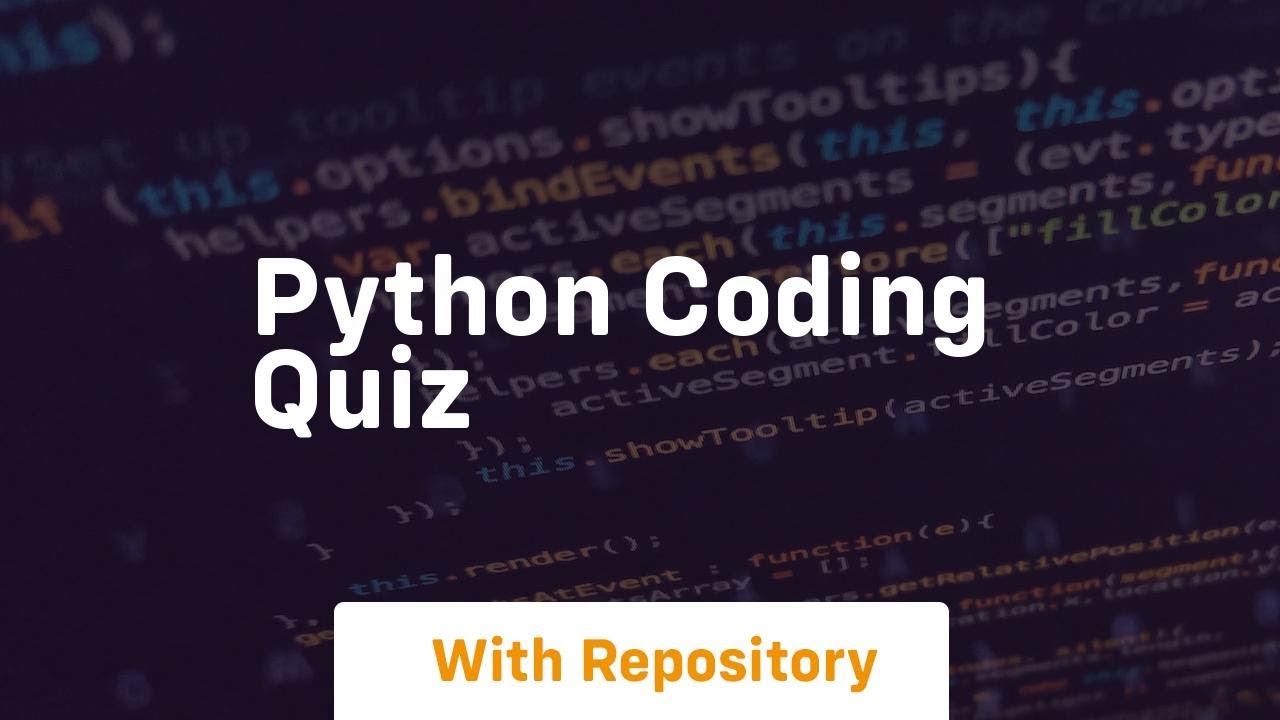 Python Coding Quiz Youtube
