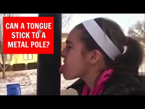 Can A Tongue Stick To A Metal Pole Youtube