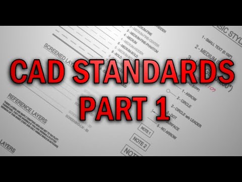 Cad Standards Part 1 Youtube
