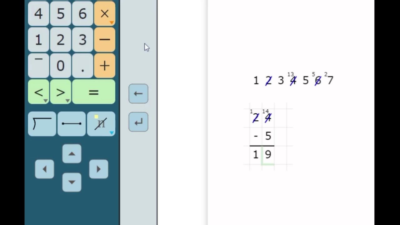 Kiwiwrite Math Using The Cross Off Key Youtube