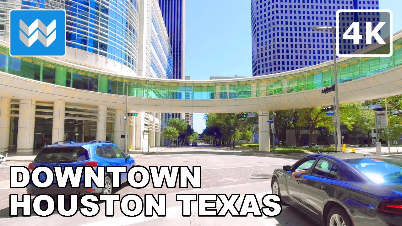 4k Driving In Downtown Houston Texas Usa Virtual Drive Tour
