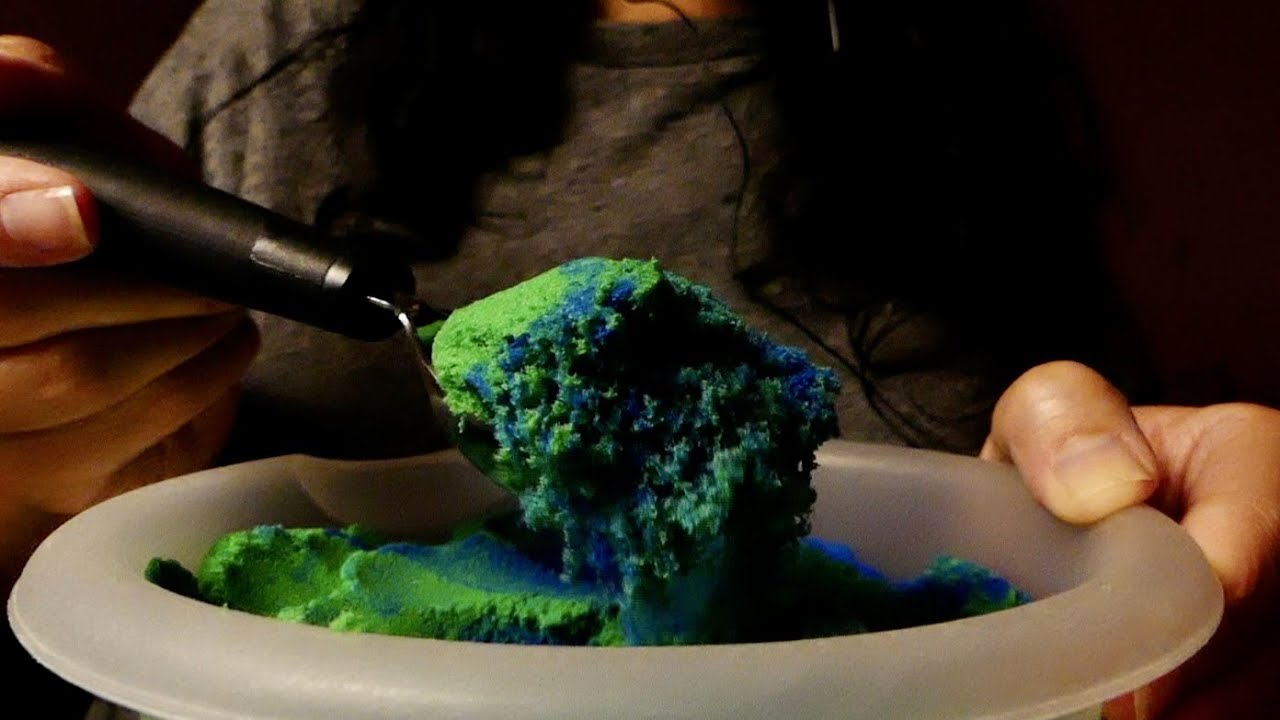 Satisfying Kinetic Sand Scooping Asmr Sounds Youtube
