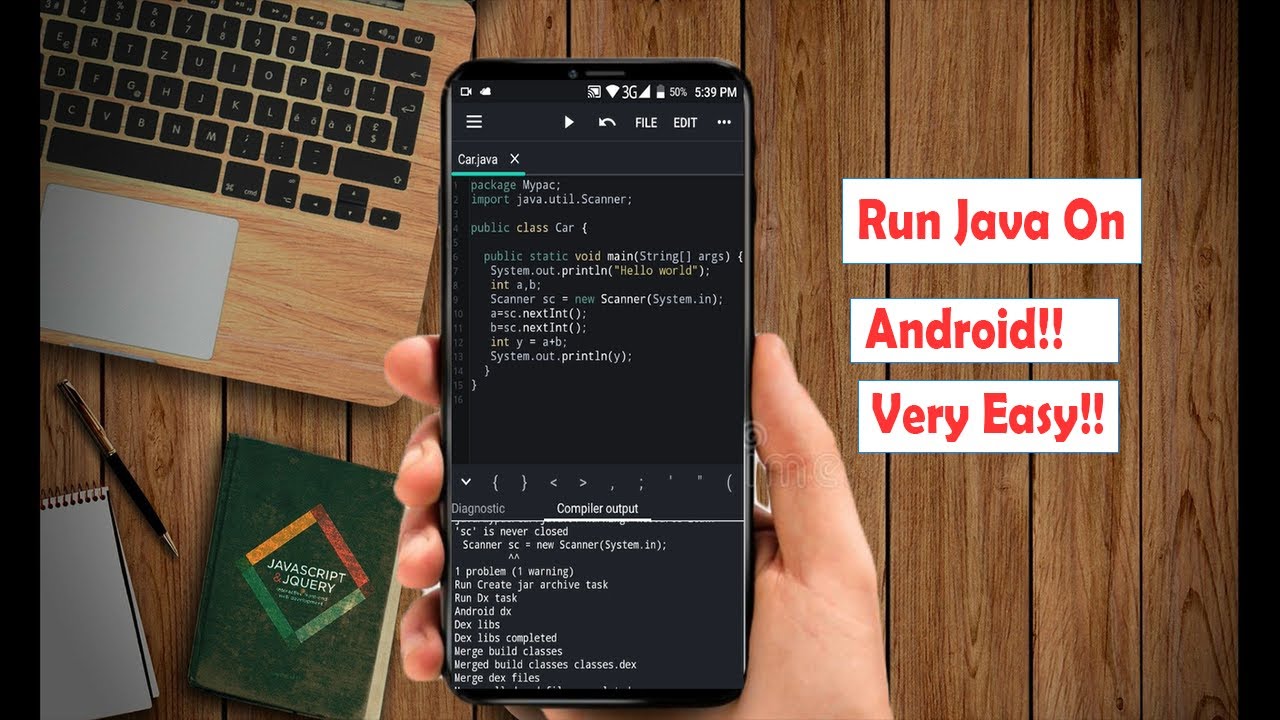 How To Run Java Program In Android Phone Youtube