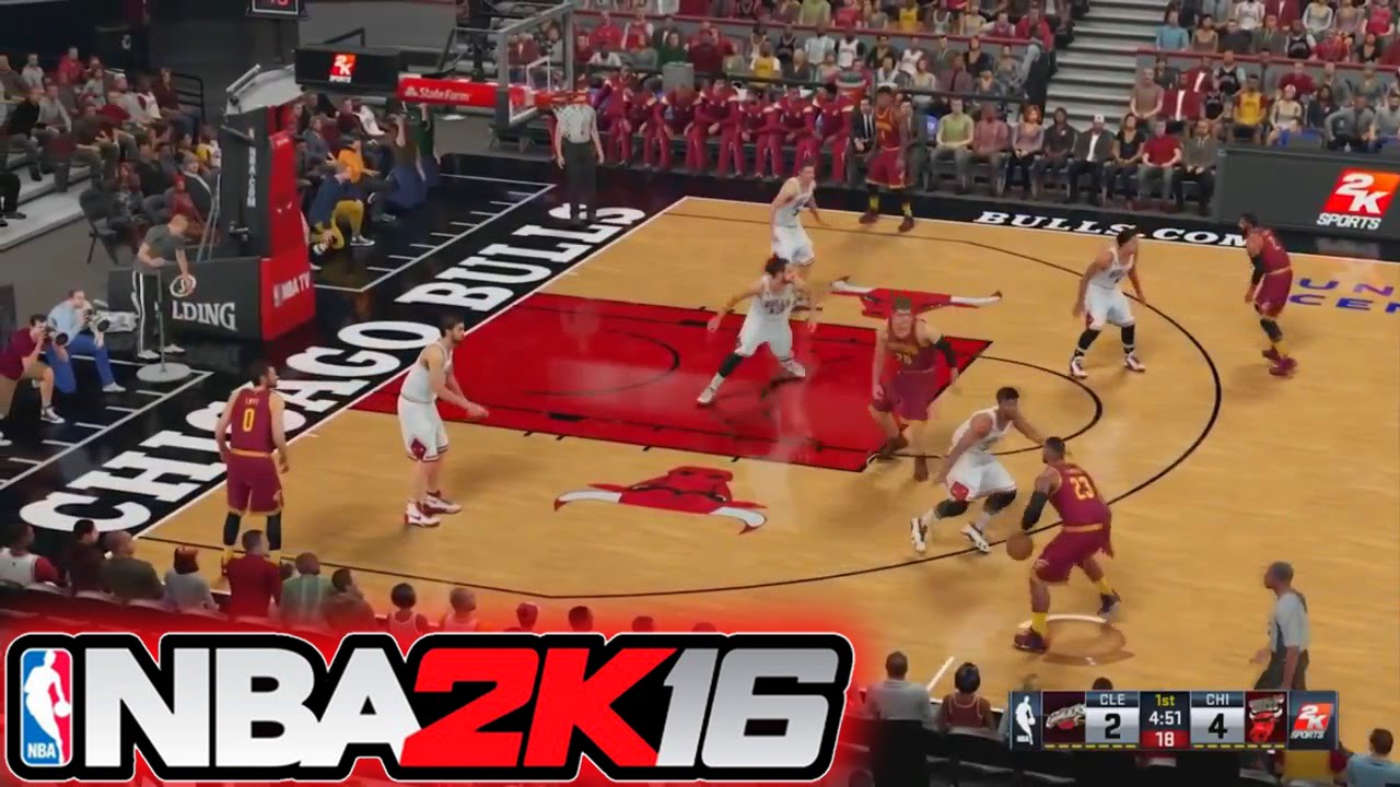 Nba 2k16 Official Gameplay Bulls Vs Cavs Lebron James In Nba 2k16
