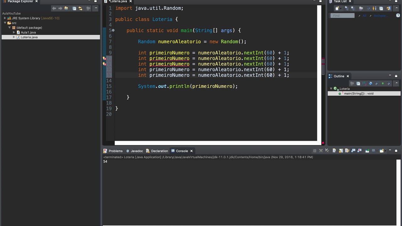 Java Aula1 Iniciantes Youtube