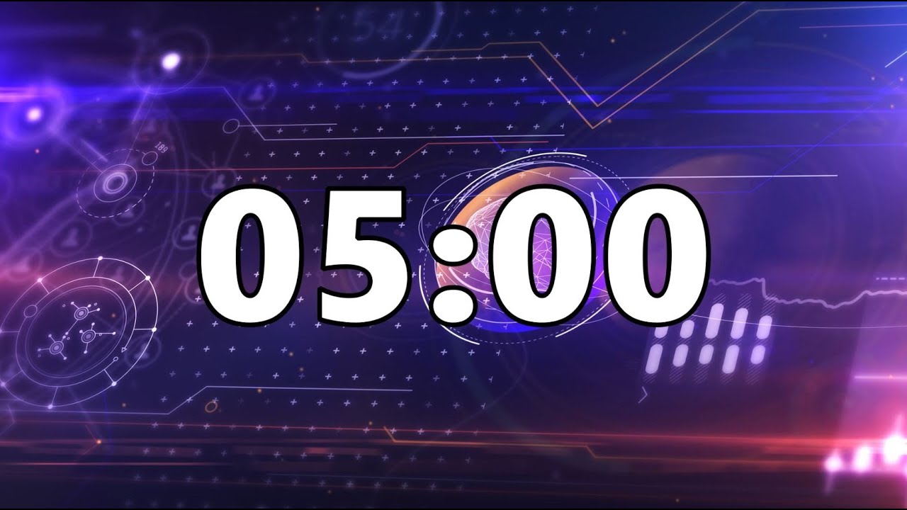 5 Minute Timer Technology With Music And Alarm Youtube