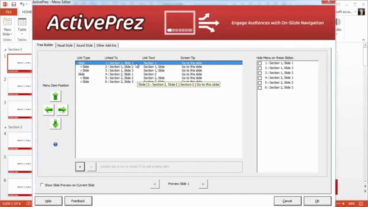 Activeprez Tutorial Creating From Sections Youtube