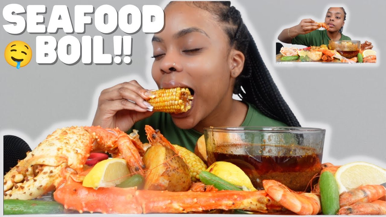 Seafood Boil Mukbang Asmr Youtube