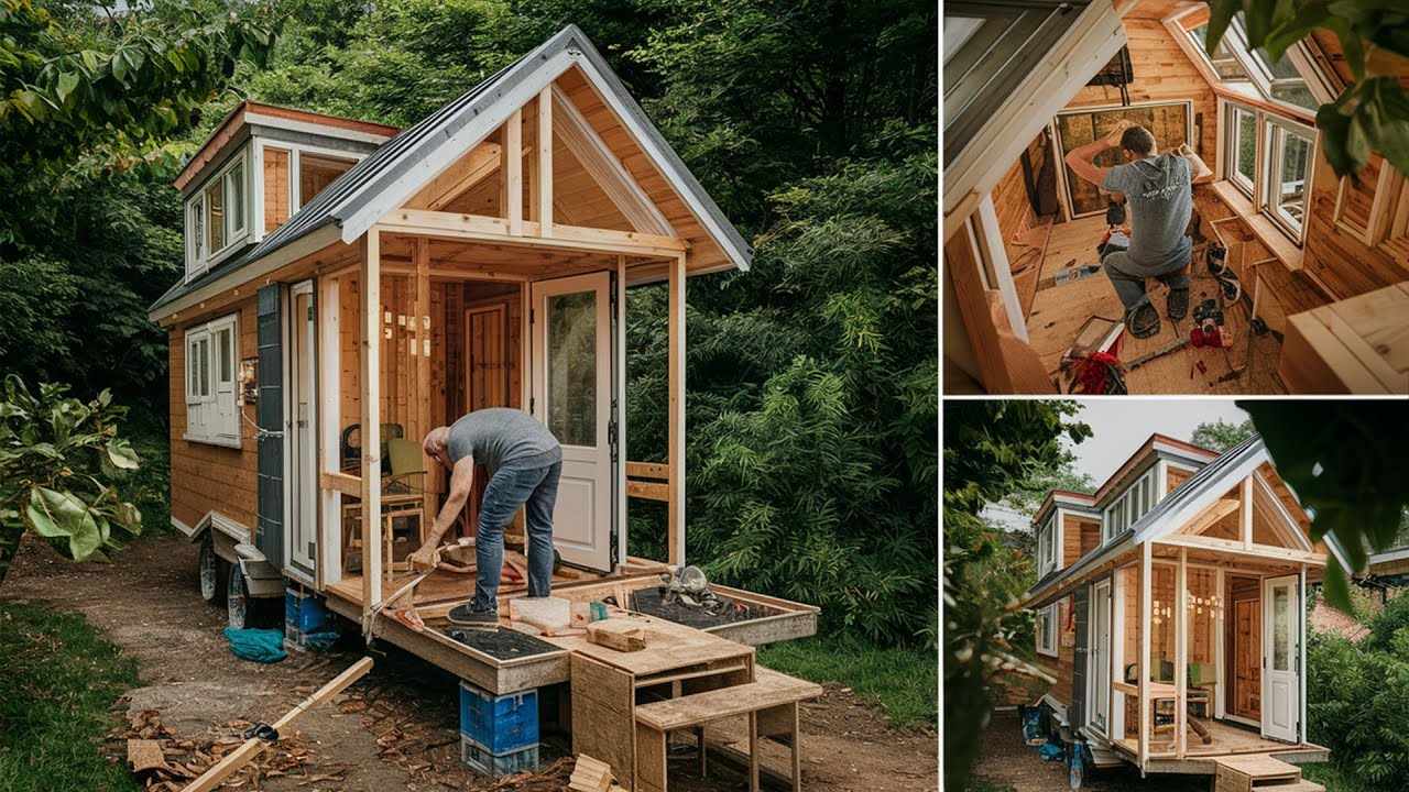 I Built A Tiny House From Scratch Youtube