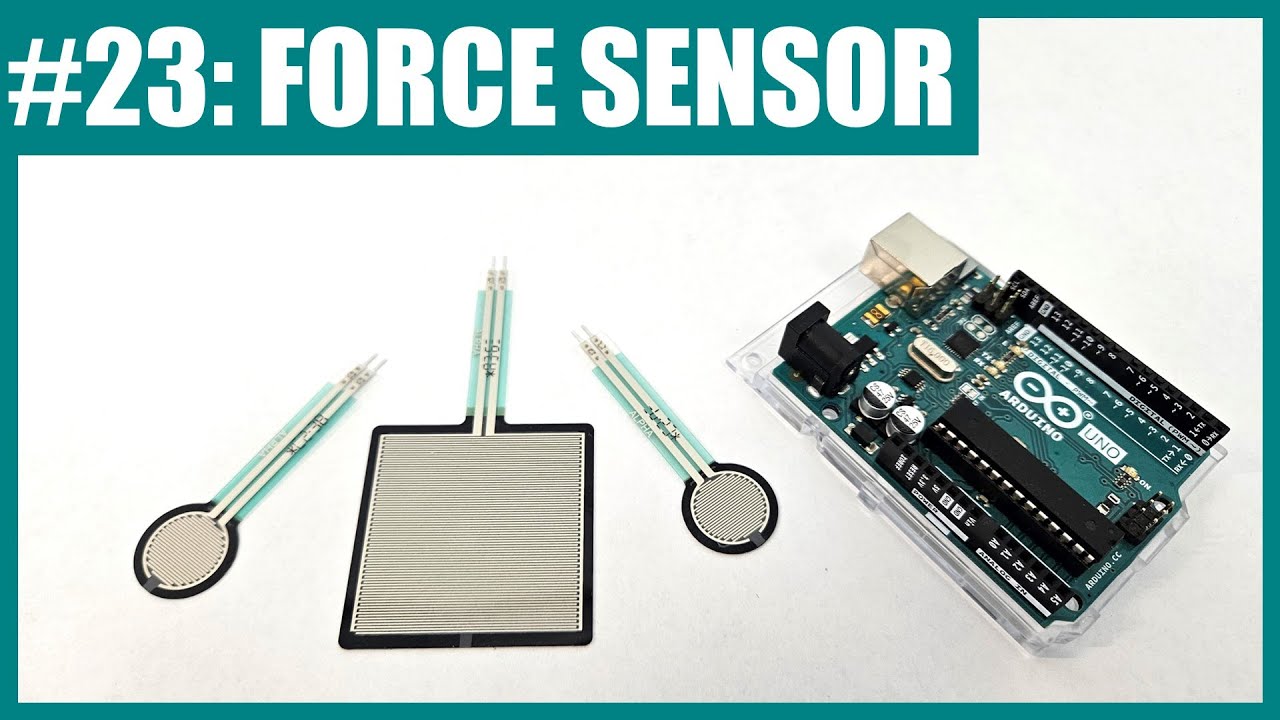 How To Use A Force Sensor With An Arduino Lesson 23 Youtube