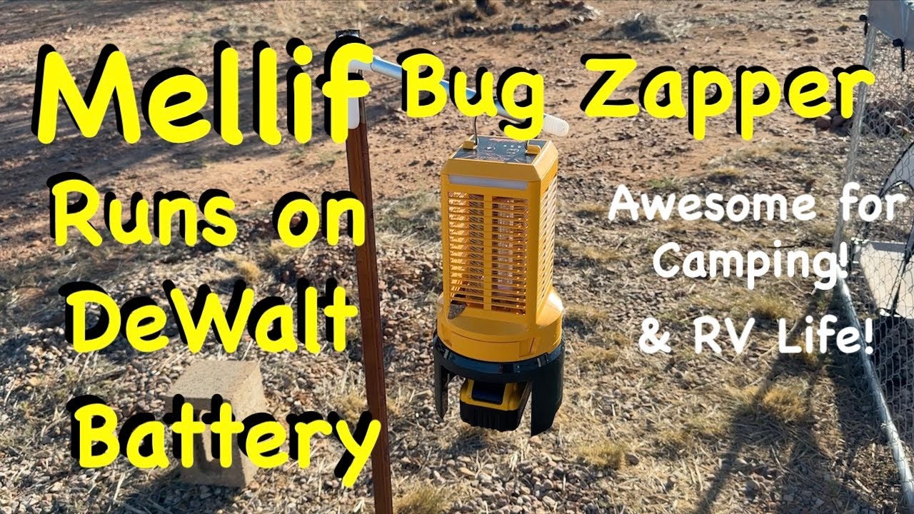 Mellif Bug Zapper Outdoor Mosquito Killer Dewalt 20v Max Battery