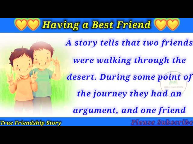 Short Stories Moral Stories Having A Best Friend 55 Off