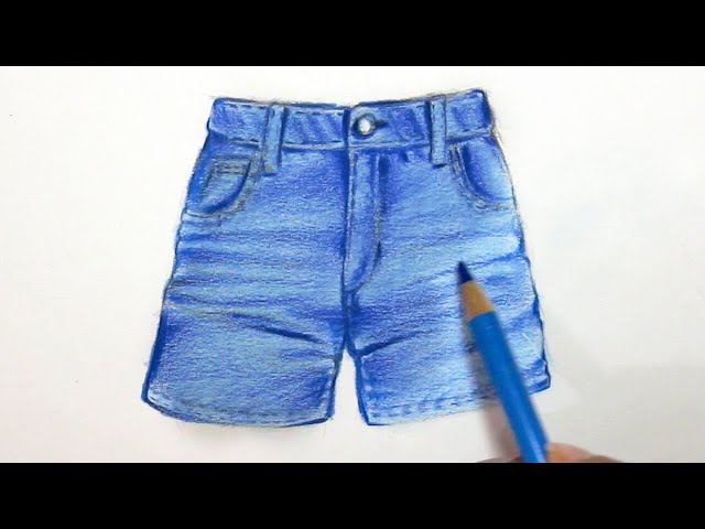 How To Draw And Shade Denim