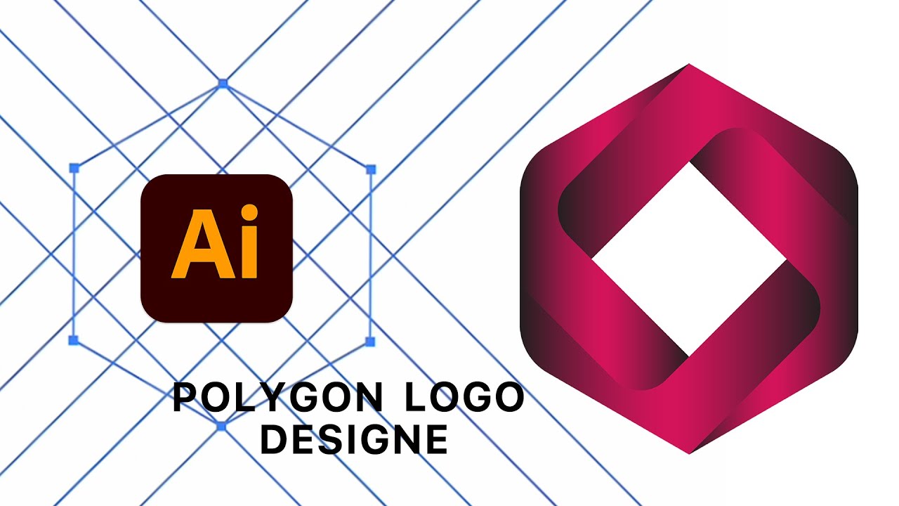 Polygon Logo Design In Adobe Illustrator Tutorials Youtube
