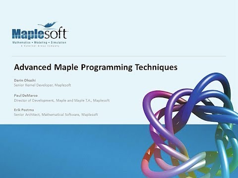 Advanced Maple Programming Techniques Youtube