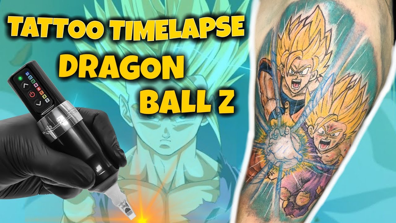 Gohan E Goku Tattoo Timelapse Dragon Ball Z Youtube