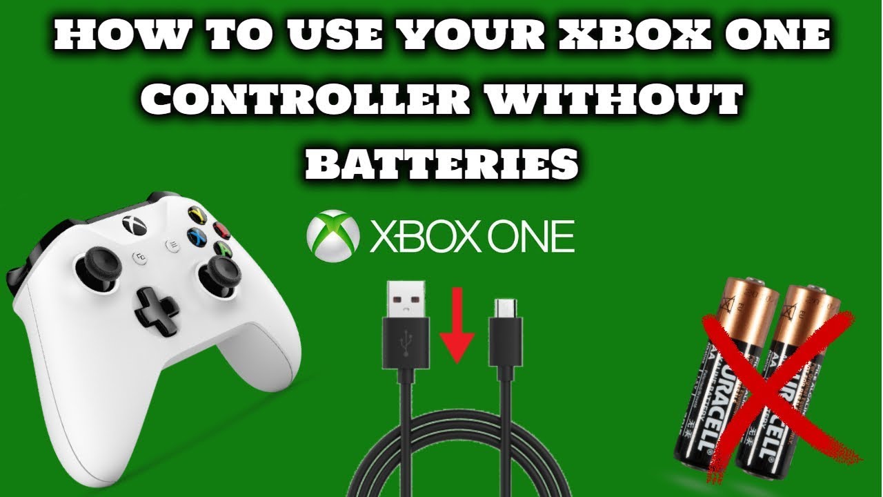 Xbox One Controller No Batteries Youtube