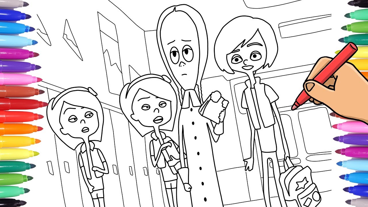 Printable Addams Family Coloring Pages