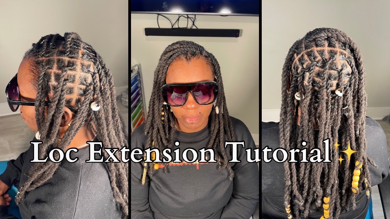 Loc Extensions Tutorial Retwist Style Permanent Locs Youtube
