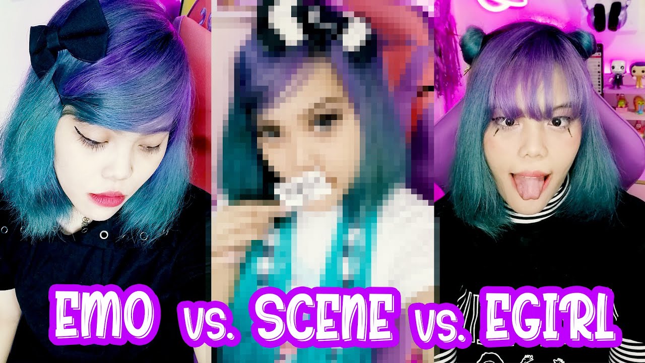 Emo Vs Scene Kid Vs E Girl Transformation Youtube