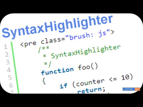 How To Install Use Syntaxhighlighter In Html Youtube
