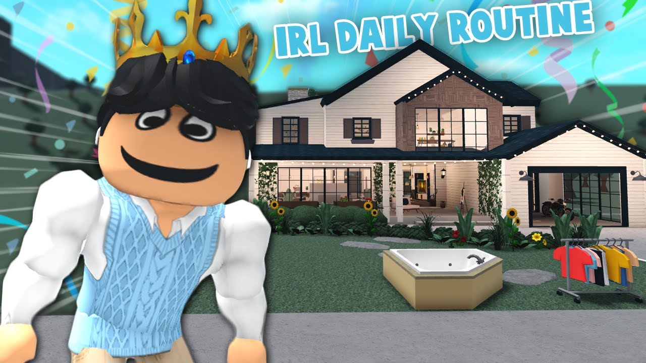 My New Bloxburg Irl Daily Routine Youtube