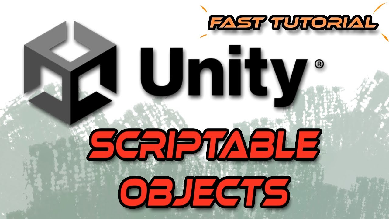 Unity Tutorial Scriptable Objects Unity Basics 2022 Youtube