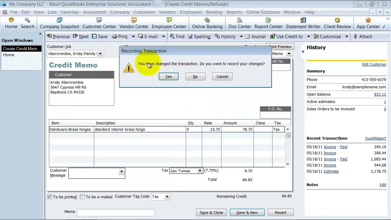 Credit Memo Journal Entry Quickbooks Redholf