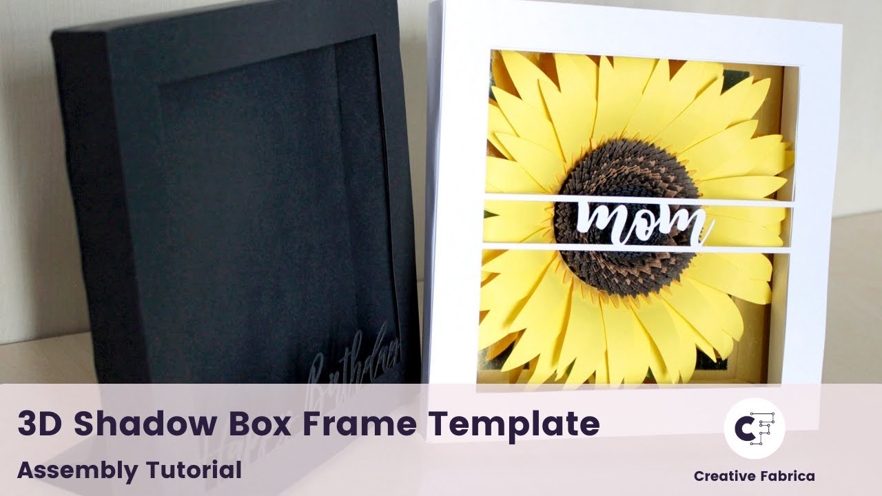 How To Create A 3d Shadow Box Frame From An Svg Template Youtube