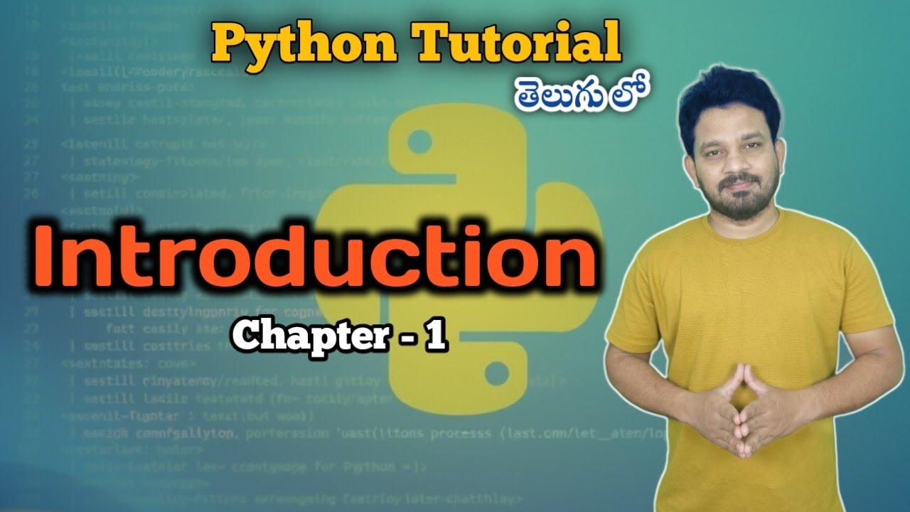 Python Introduction Chapter 1 Python Full Course Tutorial Learn