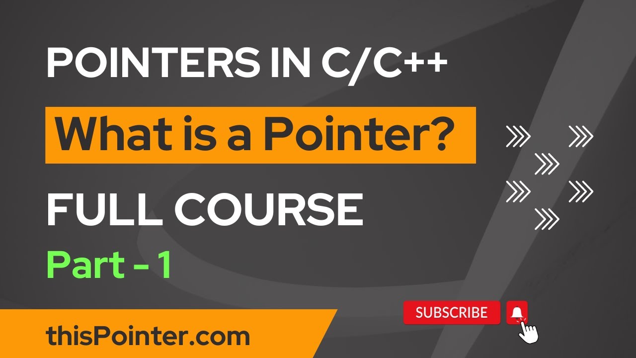 What Is A Pointer In C C Full Course Pointers In C C For