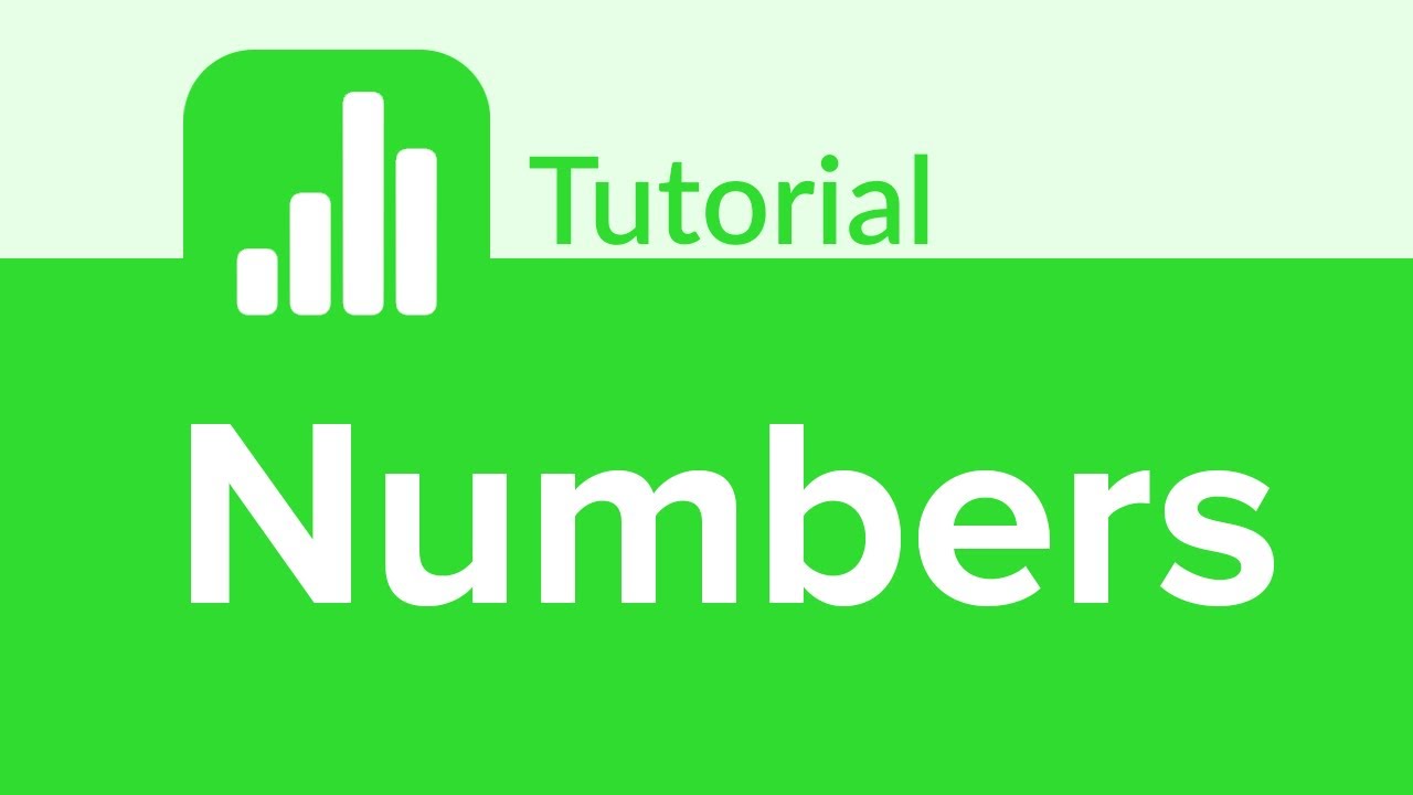 Numbers Tutorial Youtube