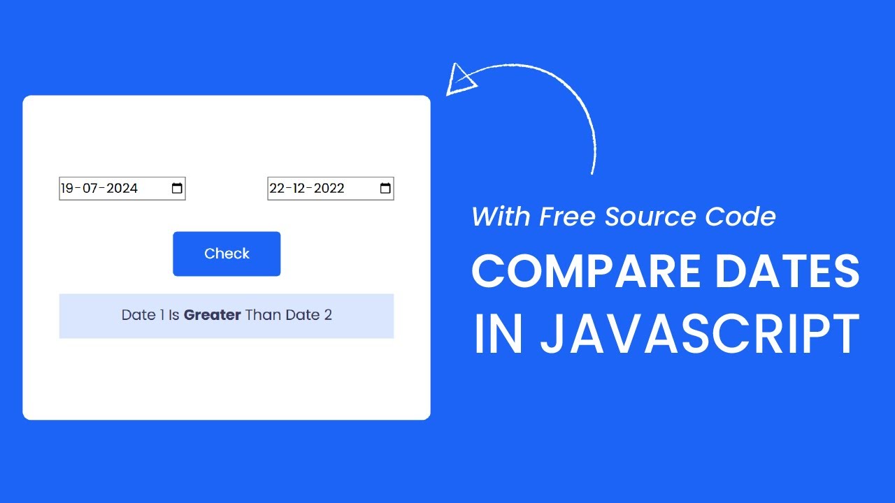 Compare Dates In Javascript Youtube