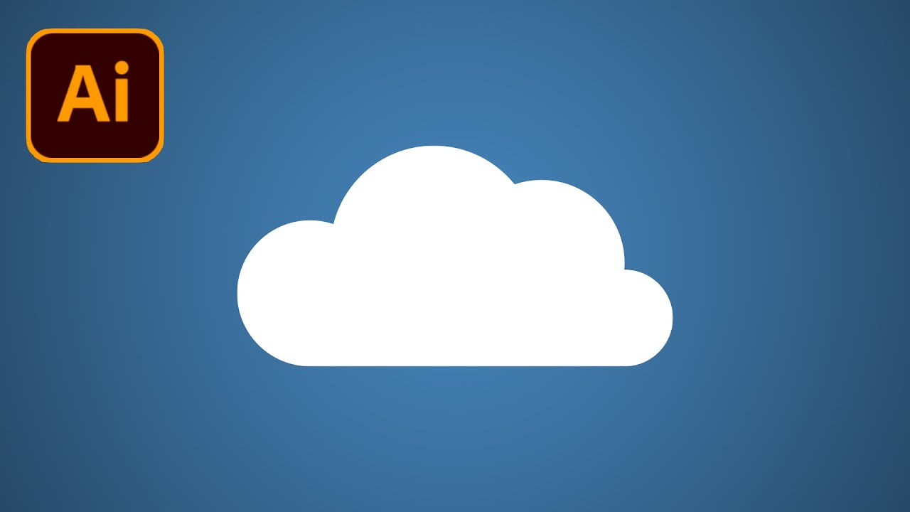 How To Create A Cloud In Adobe Illustrator Tutorial Youtube