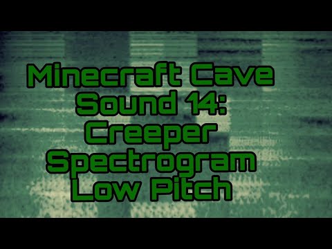 Minecraft Cave Sound 14 Creeper Spectrogram Low Pitch Youtube