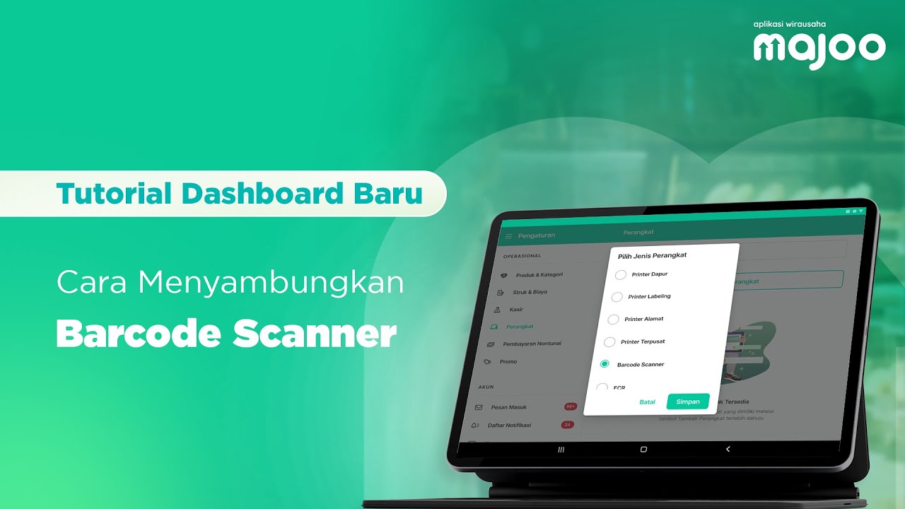 Cara Menyambungkan Barcode Scanner Youtube