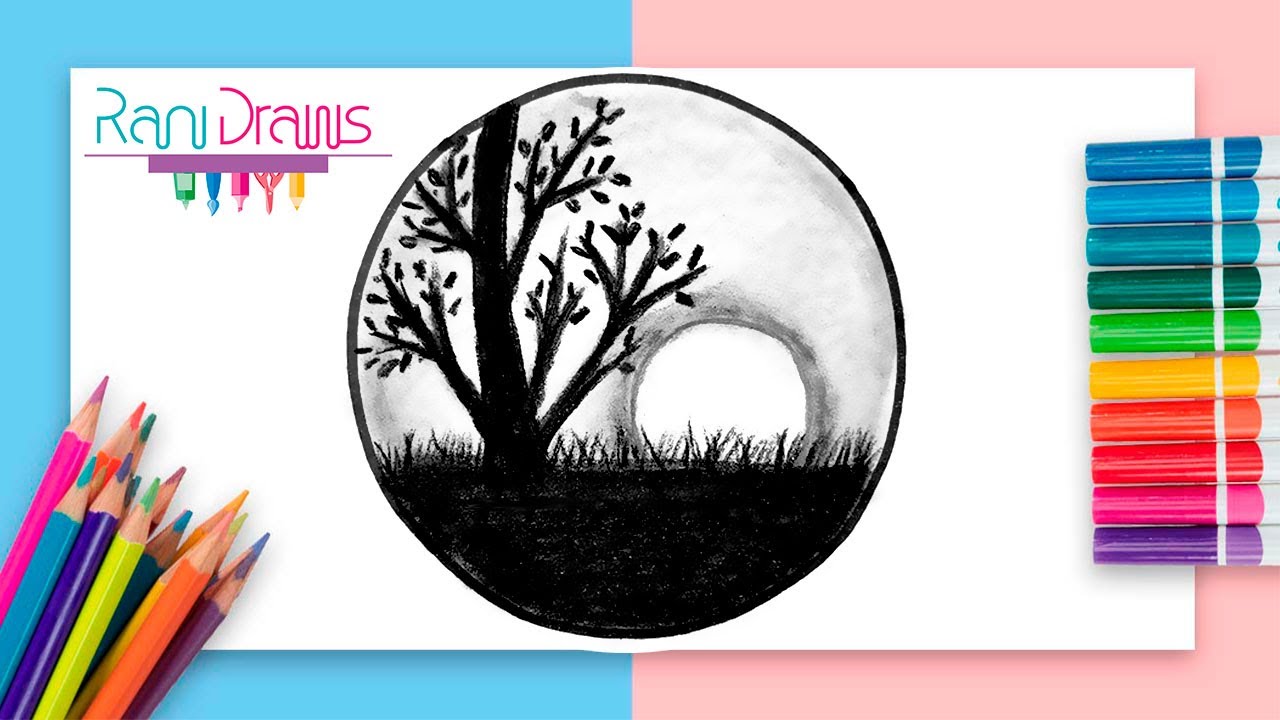Cómo Dibujar Un Paisaje Con Lápiz Y Carboncillo Ideas De Dibujos De