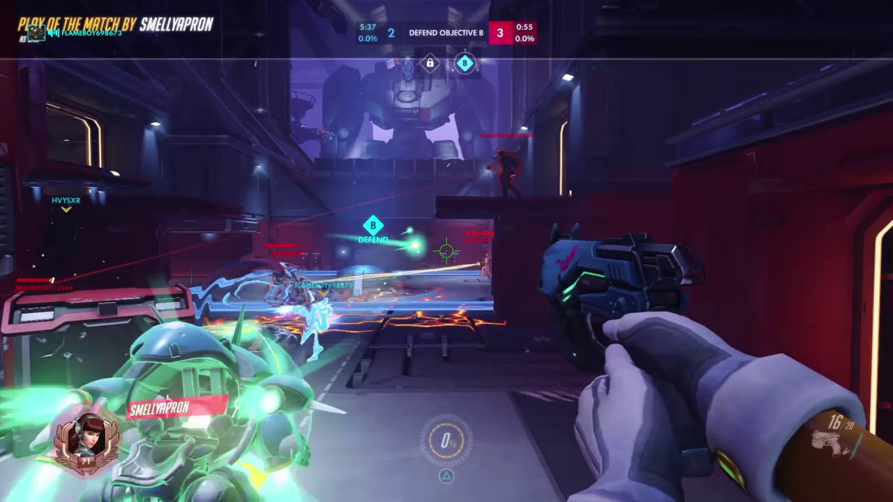 Overwatch Team Kill With Dva Youtube