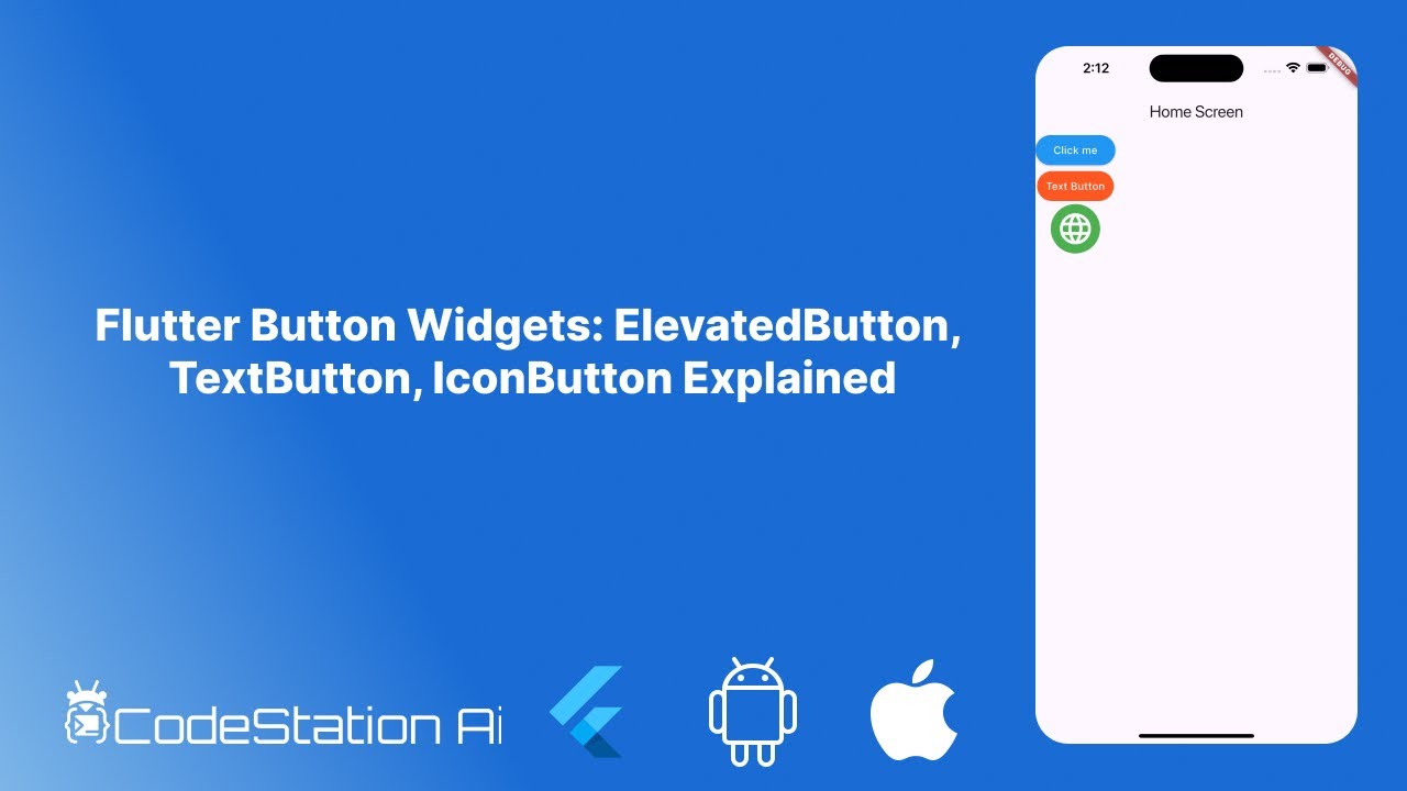 Flutter Button Widgets Elevatedbutton Textbutton And Iconbutton
