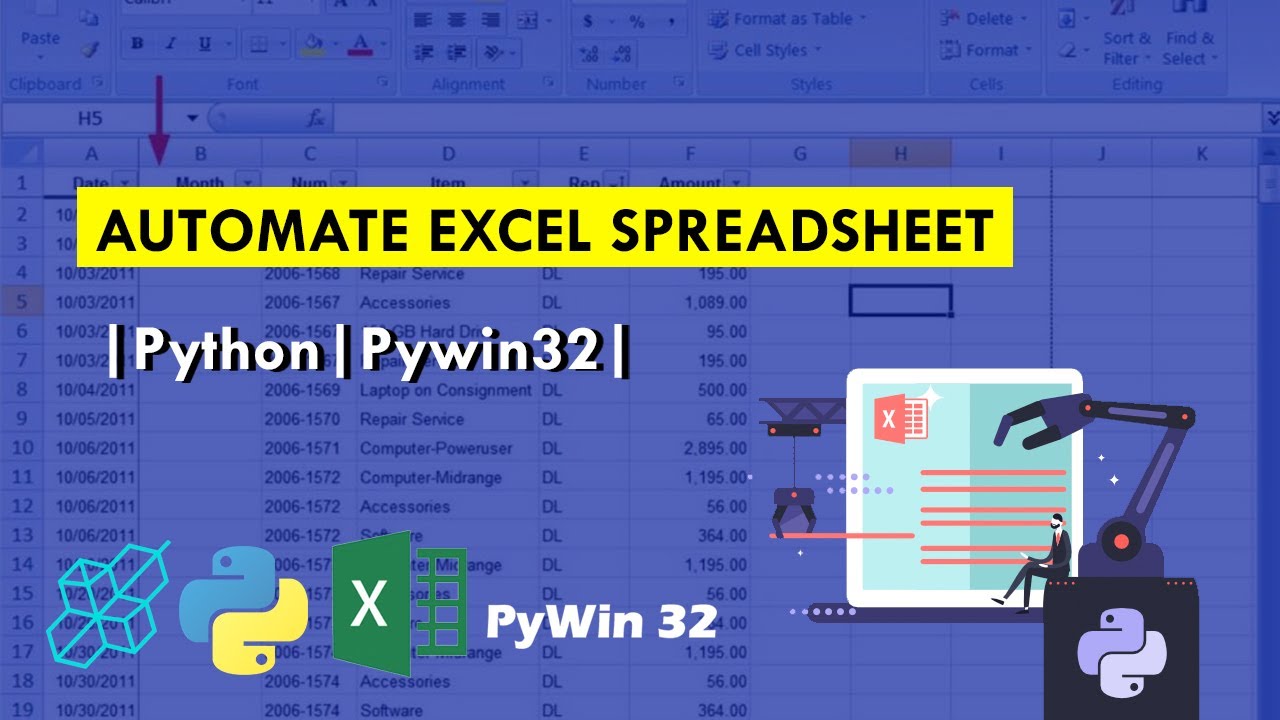 Automate Excel Spreadsheet Using Python Pywin32 Explained For