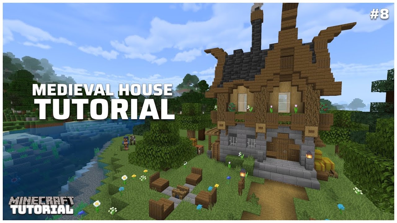 Minecraft How To Build A Medieval House Medieval House Tutorial