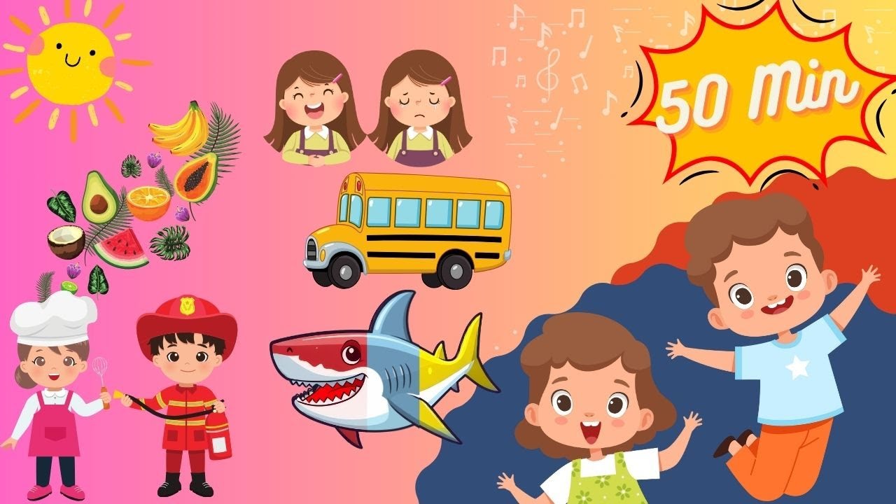 50 Min Of Fun And Learning All Your Favorite Kids Songs Compilation